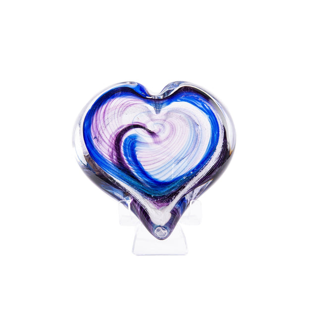 Hand Blown Glass Cremation Hearts with Ashes – Reminiss Memorials